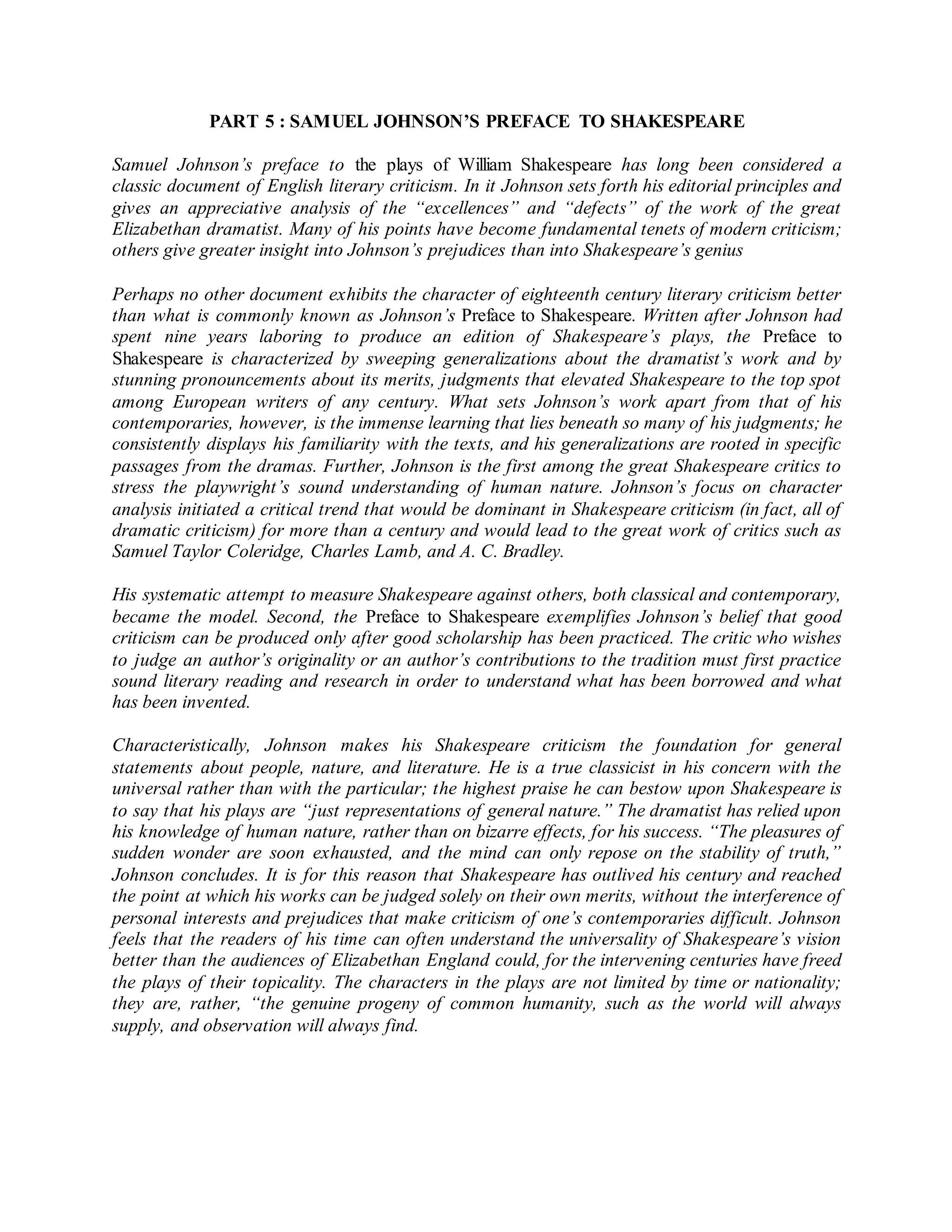 Revised shakespeare preface to | DOCX