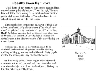 Revised sherborn schools | PPT