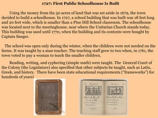 Revised sherborn schools | PPT