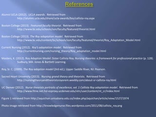 sister callista roy theory | PPTX