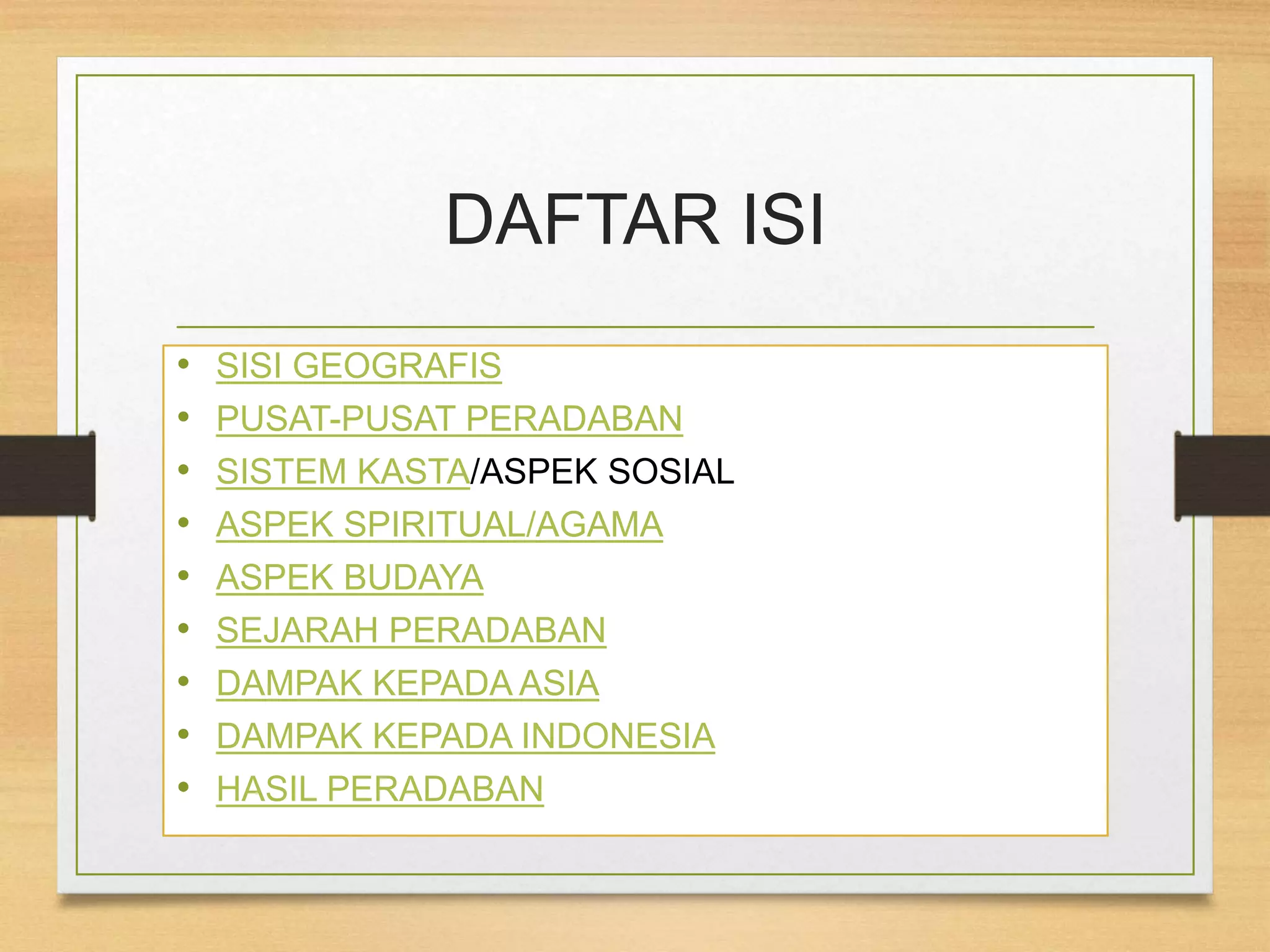 Peradaban India Kuno (Sejarah Peminatan) oleh X IIS 2 SMA Labschool Jakarta | PPTX