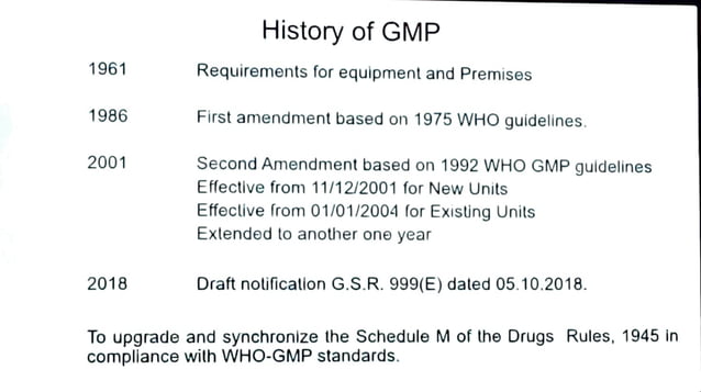 Revised Schedule M Introduction by CDSCO | PDF | Law