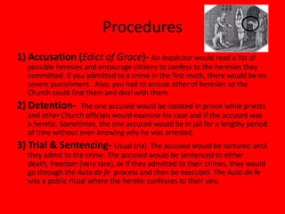 Student Work Sample: The Spanish Inquisition | PPTX