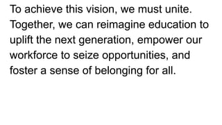 Speech 3-A Vision for Tomorrow for GE2025 | PDF