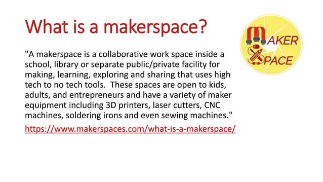 Makerspace website summary | PPT