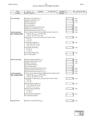A Sample design report of Elastomeric Bearing-IRC 83-2018 Part -II | PDF