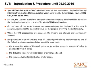 Importing Goods from Related Parties - Revised SVB Procedure | PPT