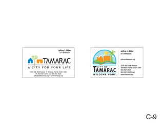 City of Tamarac branding proposals | PDF | Technology & Computing