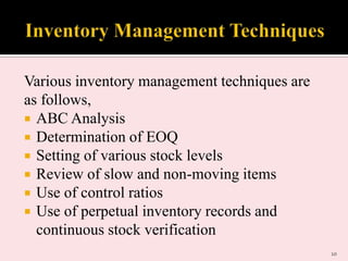 inventory management | PPT