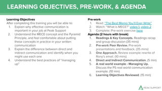 Emerging Leaders Program, Session 5: Written Communication | PPT