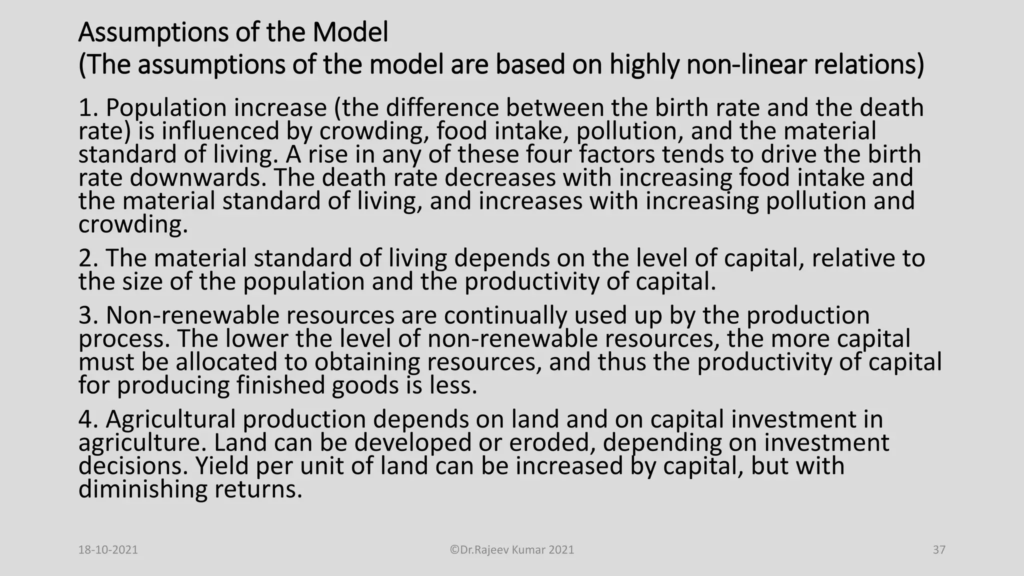 Revised understanding predictive models limit to growth model | PPT