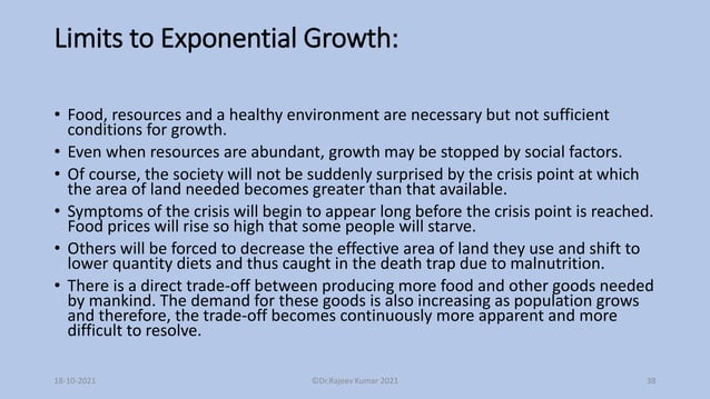 Revised understanding predictive models limit to growth model | PPT