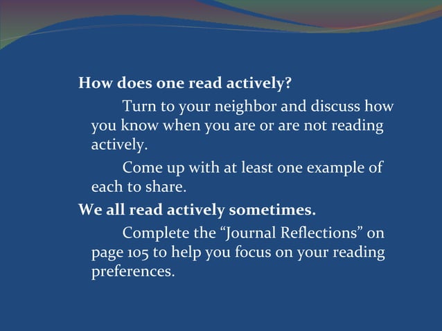 Unit 4: Active Reading | PPT