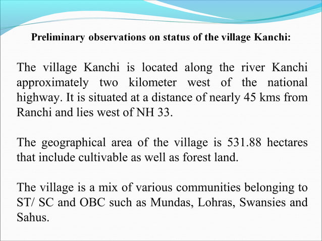 JHARKHAND-A village development model for rural India- DR. V.P.SHARMA ...