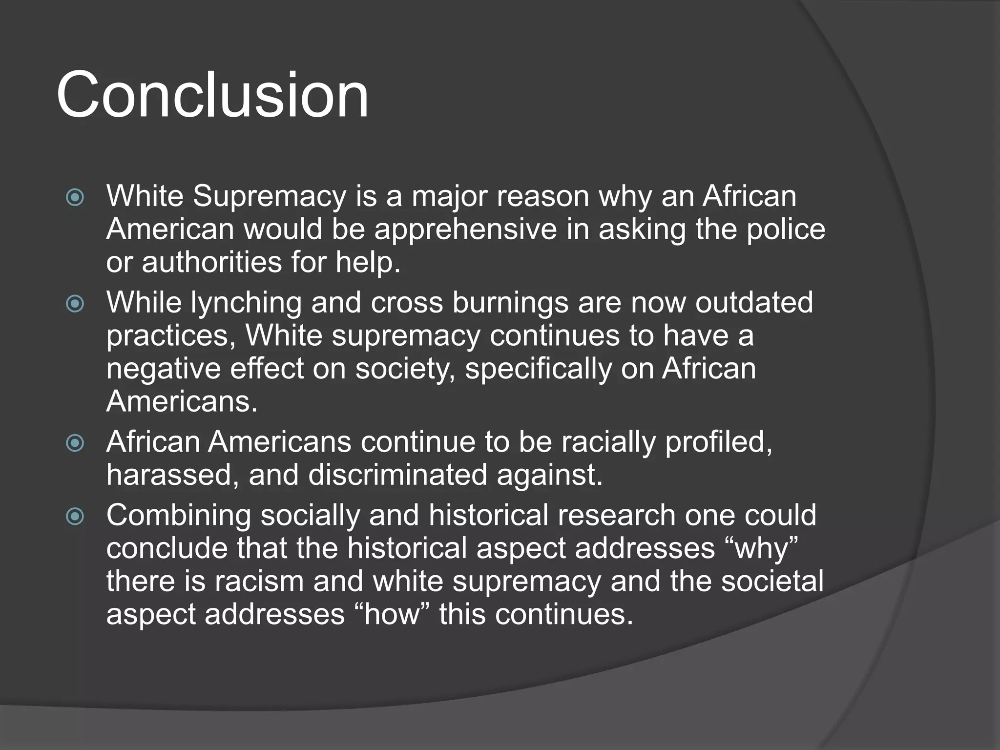 Revised white supremacy powerpoint | PPTX