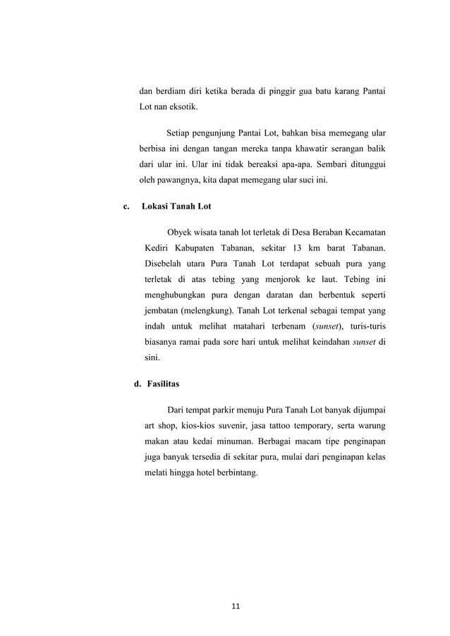 KARYA ILMIAH ULAR SUCI (Bungarus candidus) SEBAGAI DAYA TARIK WISATA DI ...