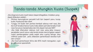 Revisi2 diagnosis dan klasifikasi kusta | PPTX