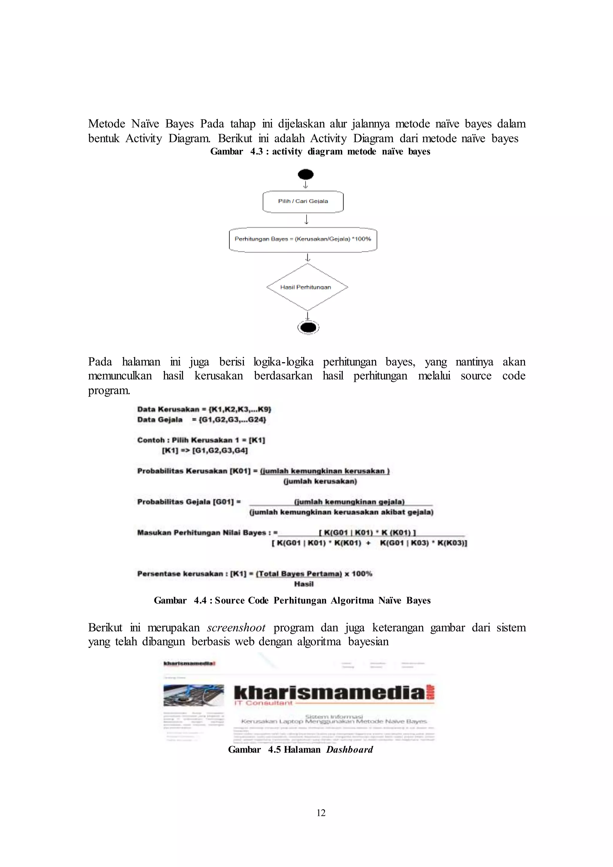 SISTEM INFORMASI KERUSAKAN LAPTOP MENGGUNAKAN METODE NAÏVE BAYES | DOCX