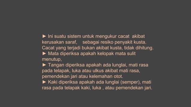 REVISI 2 KECACATAN DAN PENCEGAHAN KUSTA | PPTX