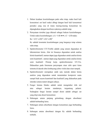 acara iv kesetimbangan kimia | DOCX