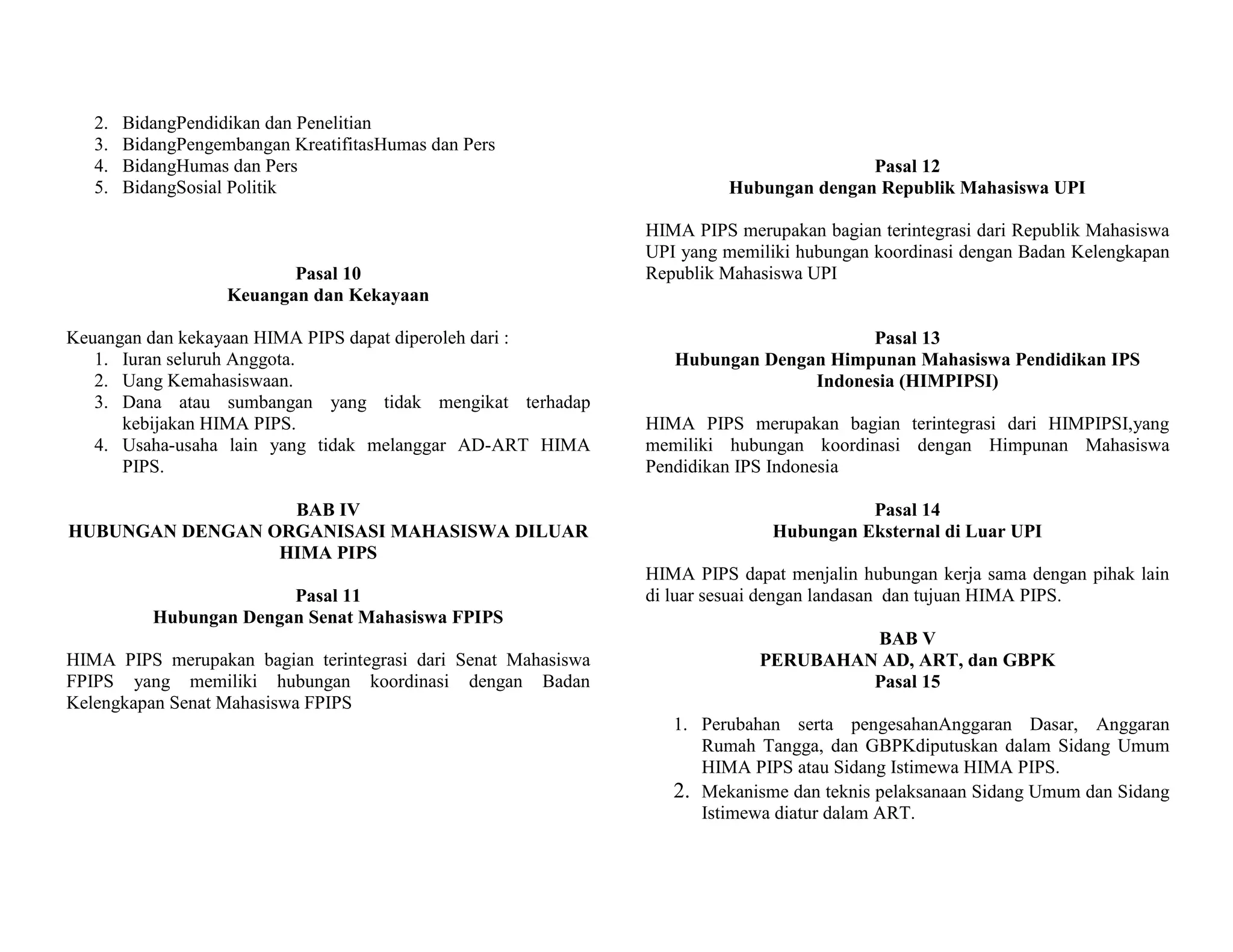 anggaran dasar | DOCX