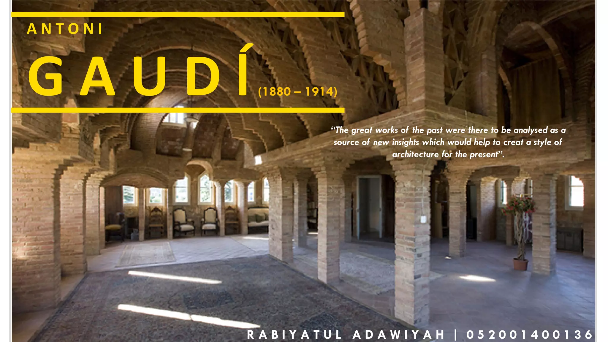 Antoni gaudi (1880-1914) | PPT