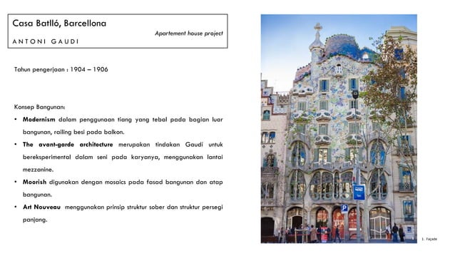 Antoni gaudi (1880-1914) | PPT