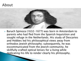 Human Being are Determined By Baruch Spinoza | PPT