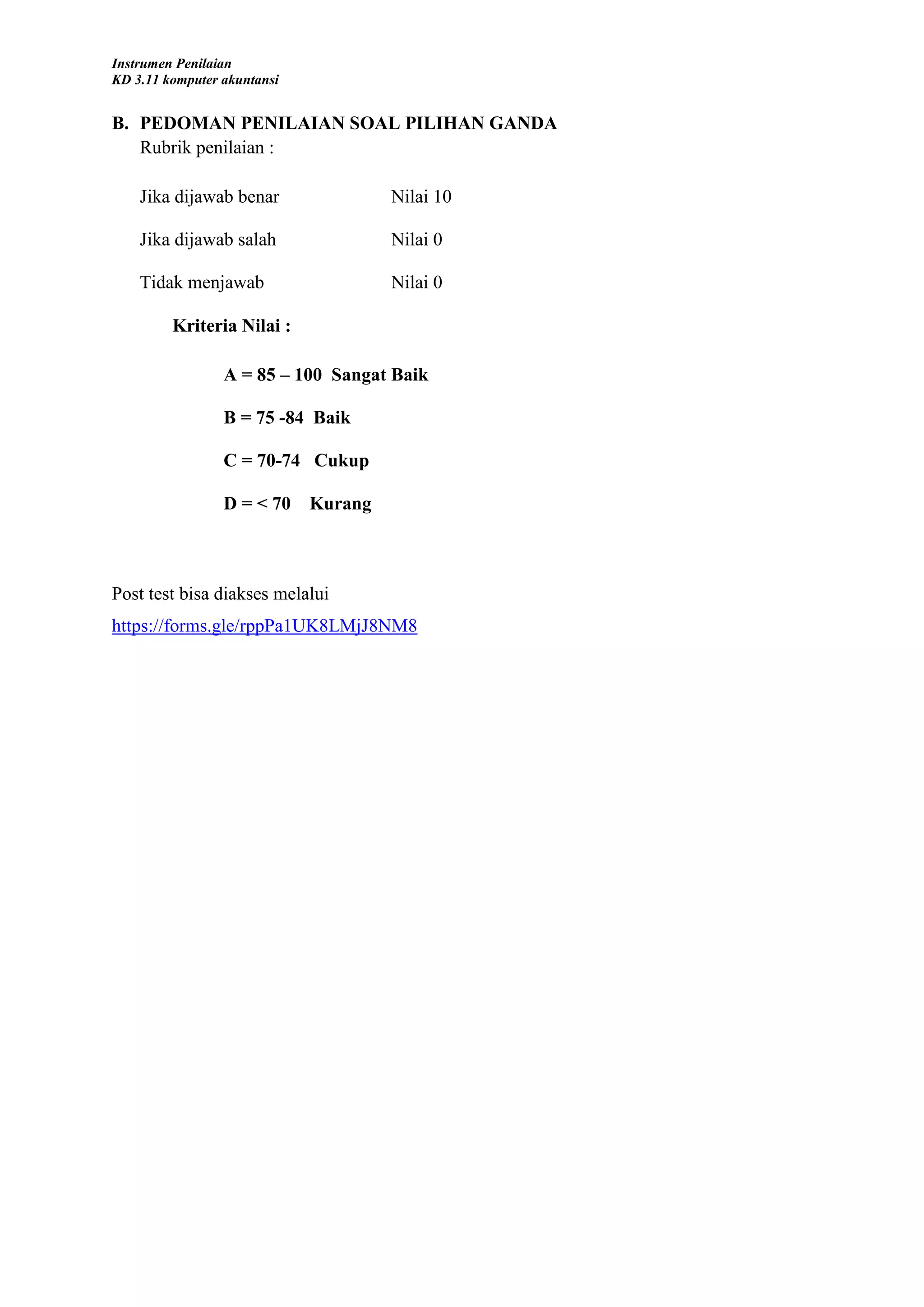 Revisi INSTRUMEN PENILAIAN KD 3.11 KA.docx