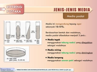 PEMBUATAN MEDIA CAIR & INOKULASI BAKTERI Bacillus Subtilis ITBCCB148 ...