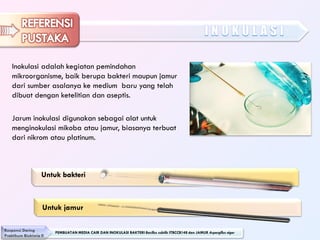 PEMBUATAN MEDIA CAIR & INOKULASI BAKTERI Bacillus Subtilis ITBCCB148 ...