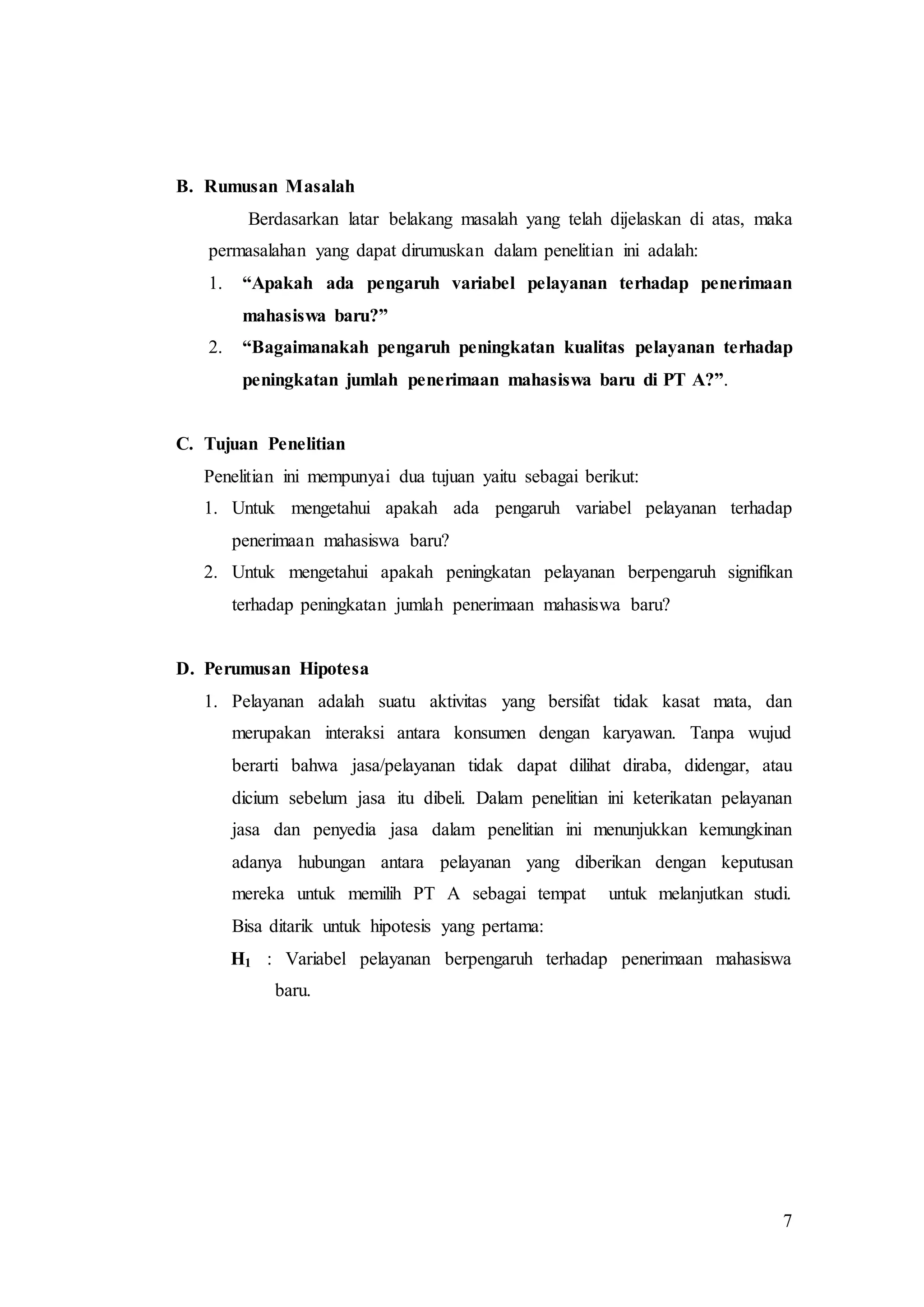Contoh Proposal Penelitian SSS (Sangat Sederhana Sekali) | PDF