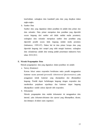 Contoh Proposal Penelitian SSS (Sangat Sederhana Sekali) | PDF