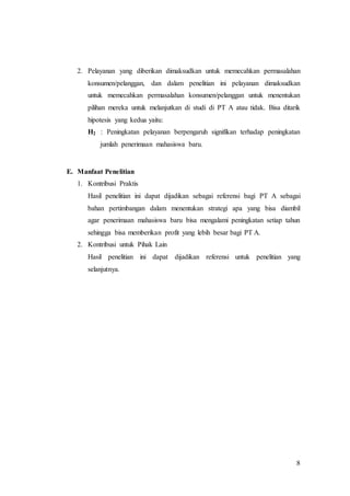 Contoh Proposal Penelitian SSS (Sangat Sederhana Sekali) | DOCX