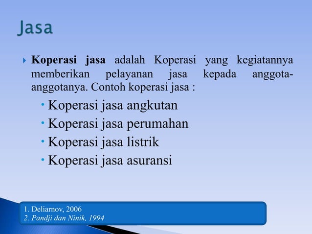 JENIS DAN BENTUK KOPERASI | PPTX