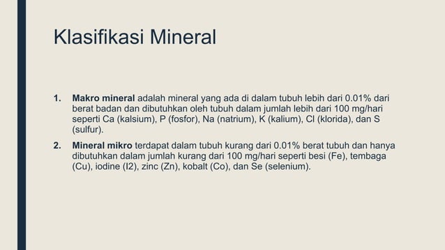 PPT MINERAL MIKRO | PPTX