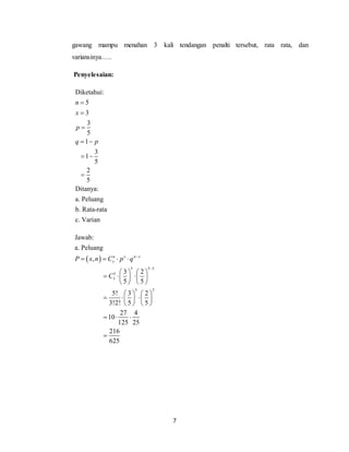 Revisi Modul_Kelompok 1_Distribusi Binomial, Pascal, dan Geometrik ...