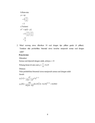 Revisi Modul_Kelompok 1_Distribusi Binomial, Pascal, dan Geometrik ...