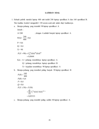Revisi Modul_Kelompok 1_Distribusi Binomial, Pascal, dan Geometrik ...