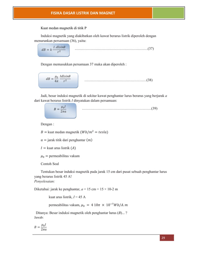 MODUL FISIKA LISTRIK DAN MAGNET | PDF