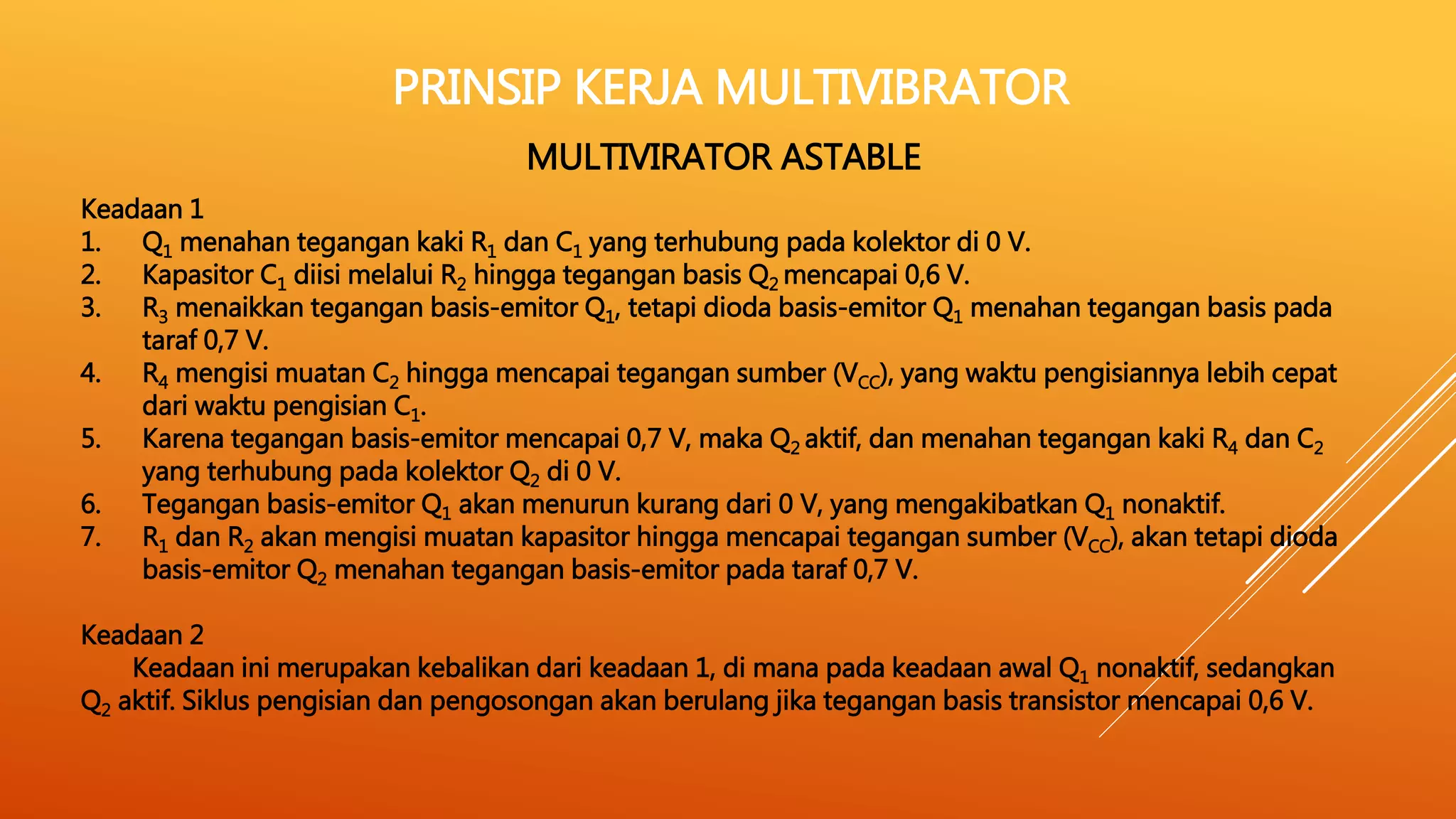 Revisi, multivibrator bistabil | PPT
