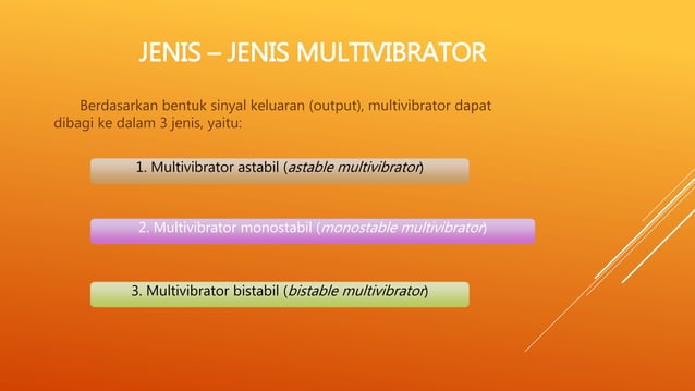 Revisi, multivibrator bistabil | PPT
