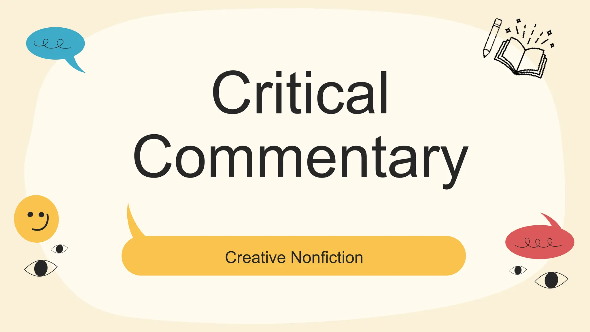 Creative Nonfiction: Revising and Critiquing | PPTX