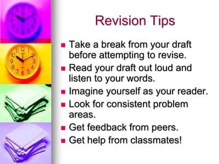 Revising Editing Power Point | PPTX