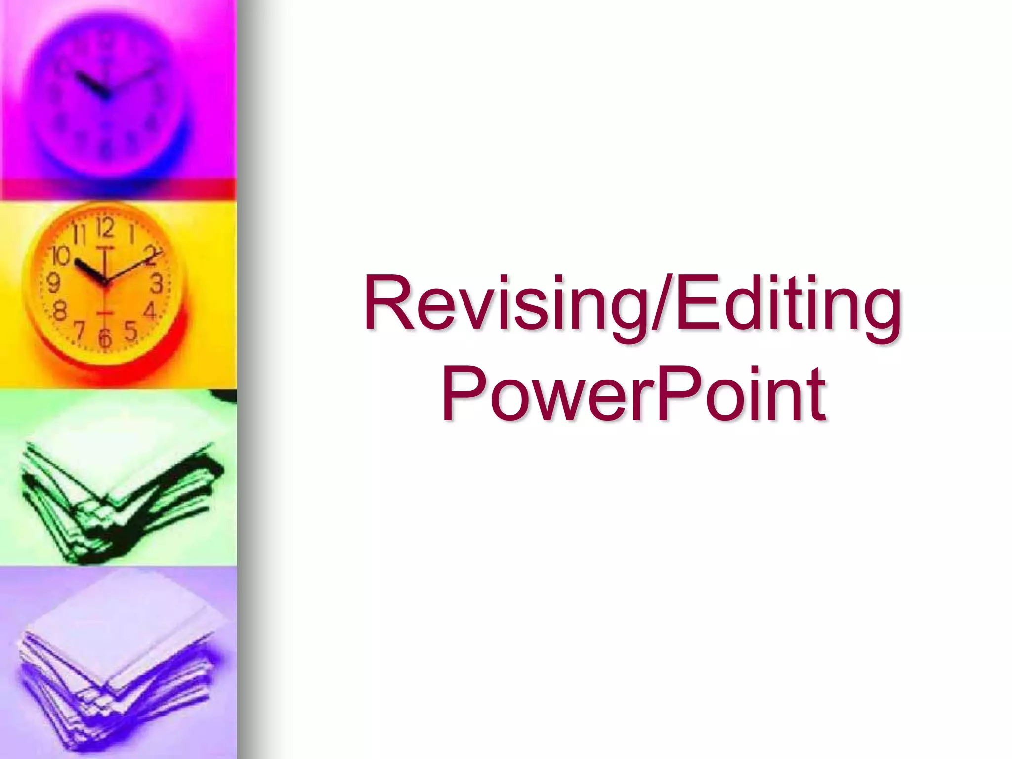 Revising editing power point | PPTX