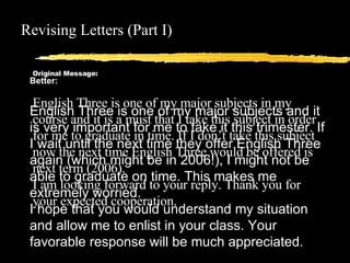Revising Letters | PPT