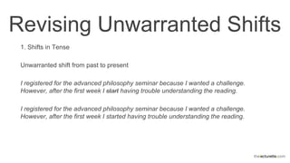 Revising Awkward and Confusing Sentences | PPT