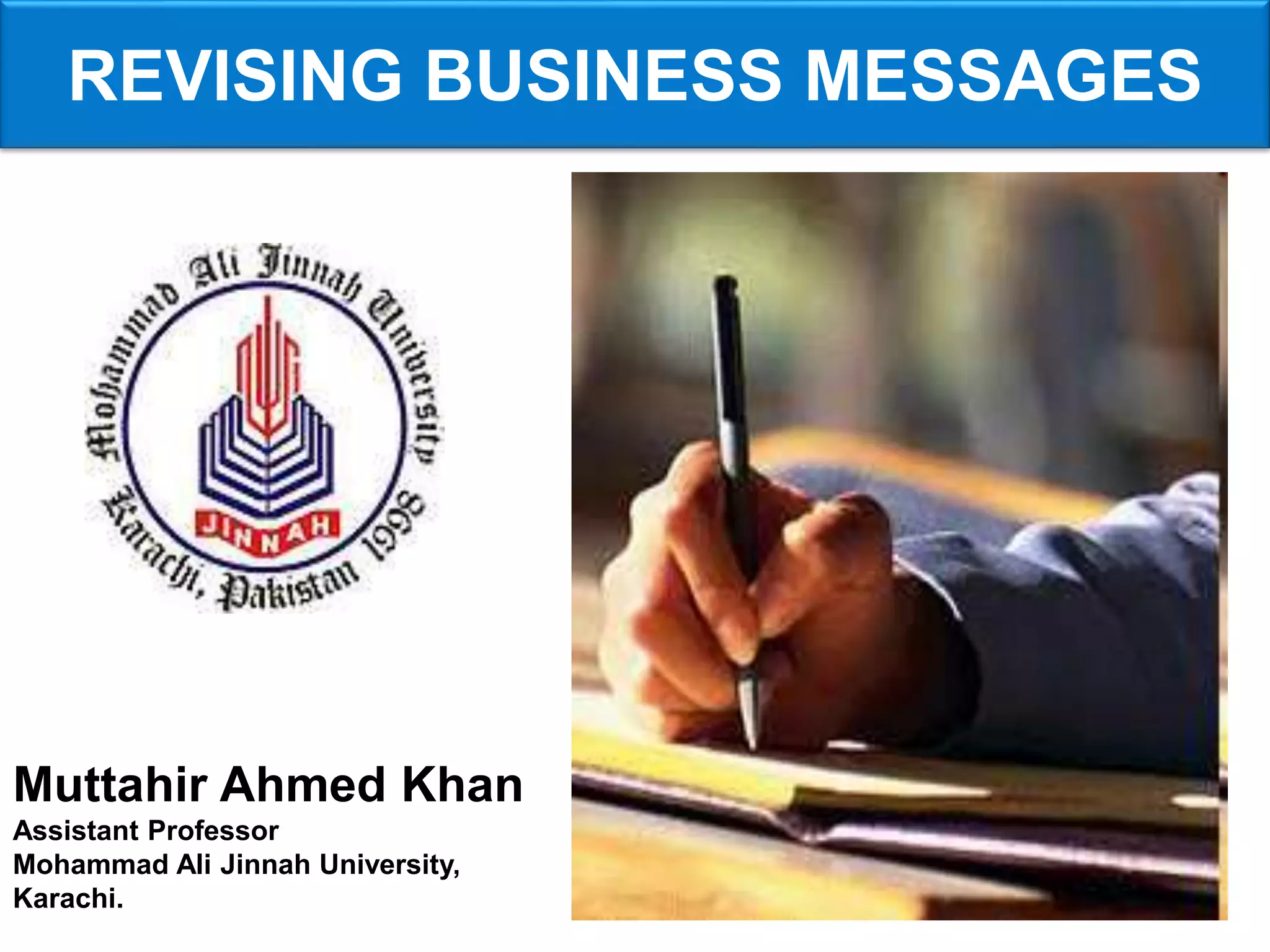 Revising business messages | PPTX