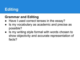 Revising, editing, proofreading | PPTX