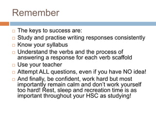 Revising for the trial hsc | PPT